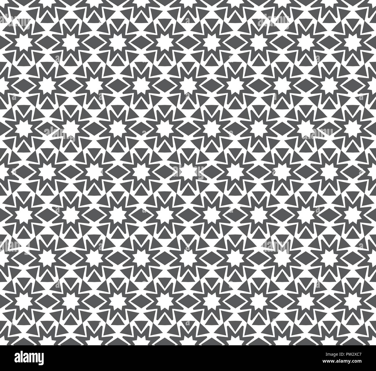 Abstract geometric Seamless pattern . Repeating geometric Black and ...