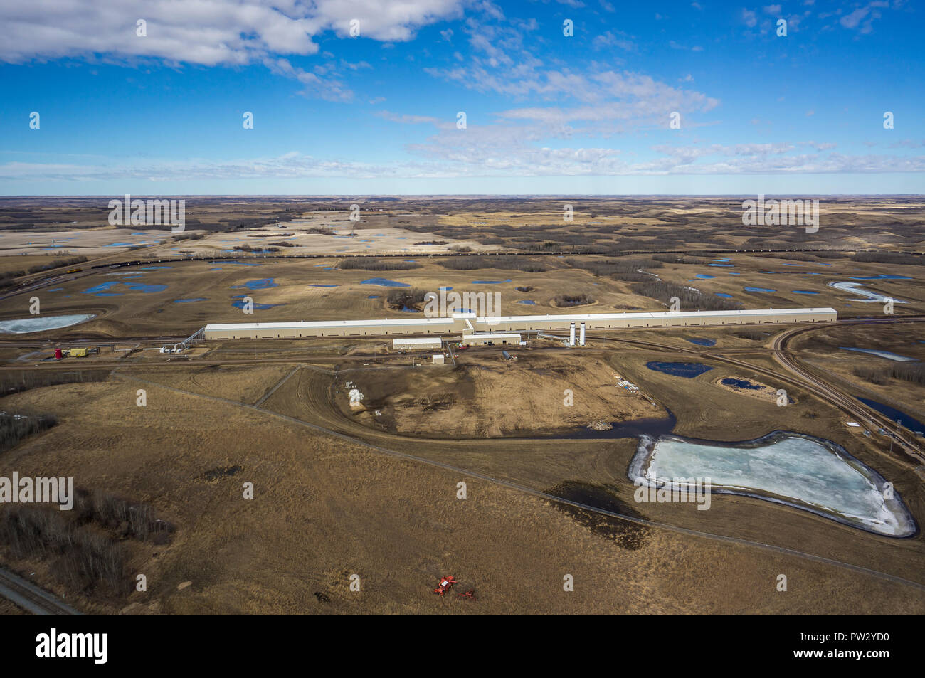 USD Group's Hardisty Terminal where rail cars are loaded with crude oil ...