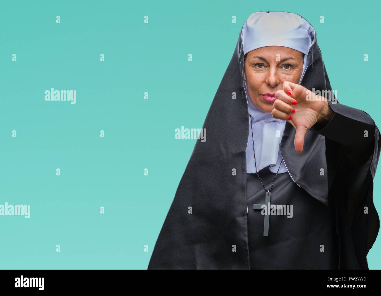 Unhappy nun hi-res stock photography and images - Alamy