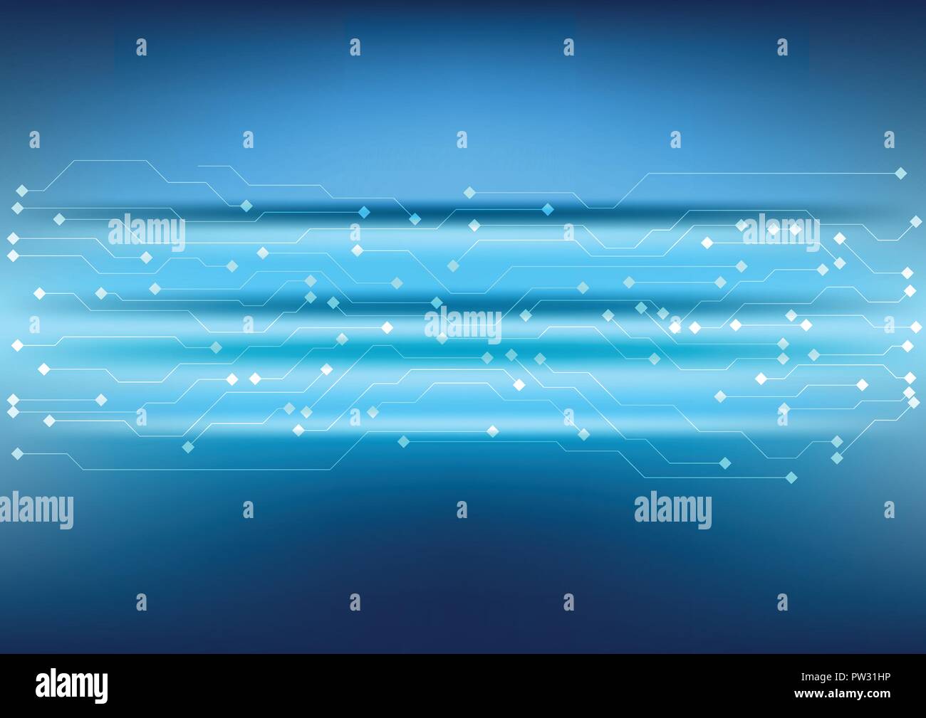 Technology circuit board abstract blue stripes vector background Stock ...