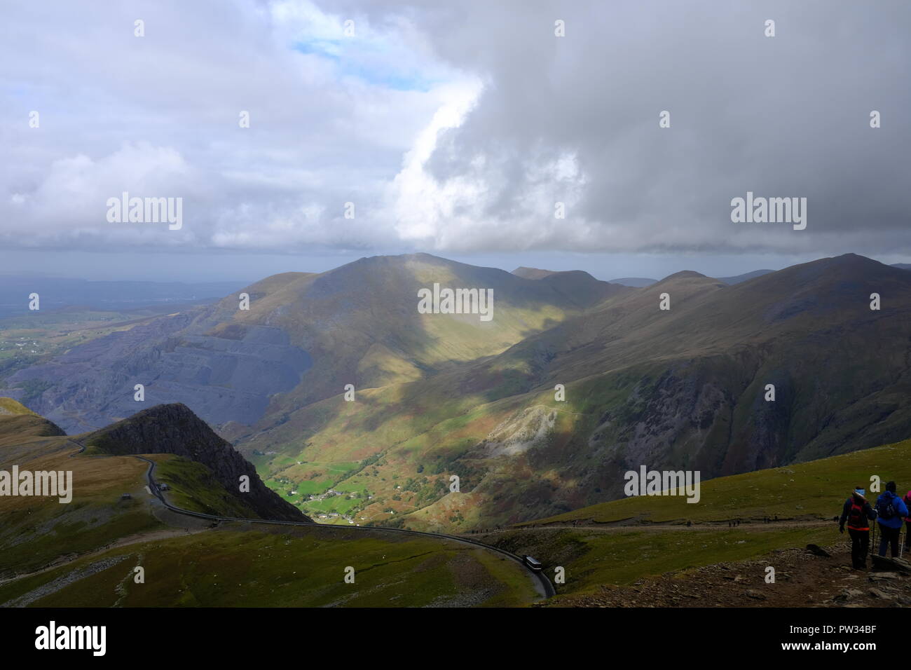 Mountain Snowdon in Welsh, UK Stock Photo - Alamy