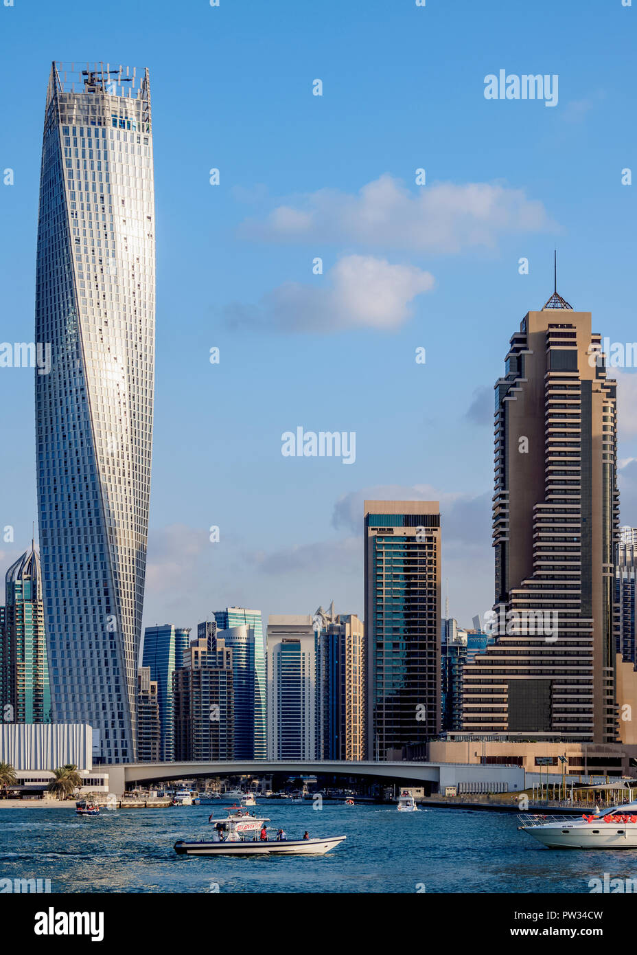 Dubai cayan tower hi-res stock photography and images - Alamy