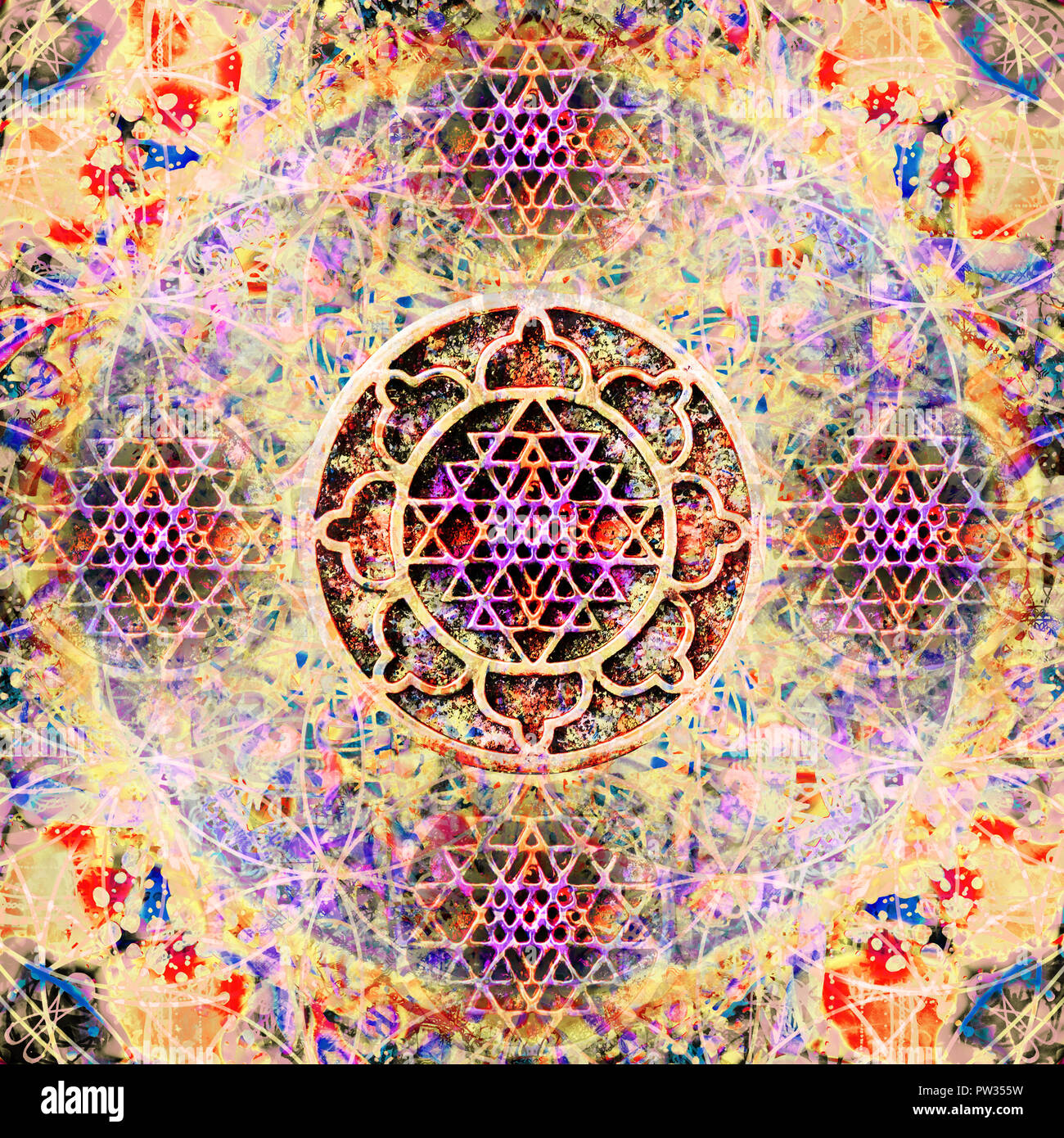 Sri Yantra Mandala High Resolution Stock Photography and Images - Alamy