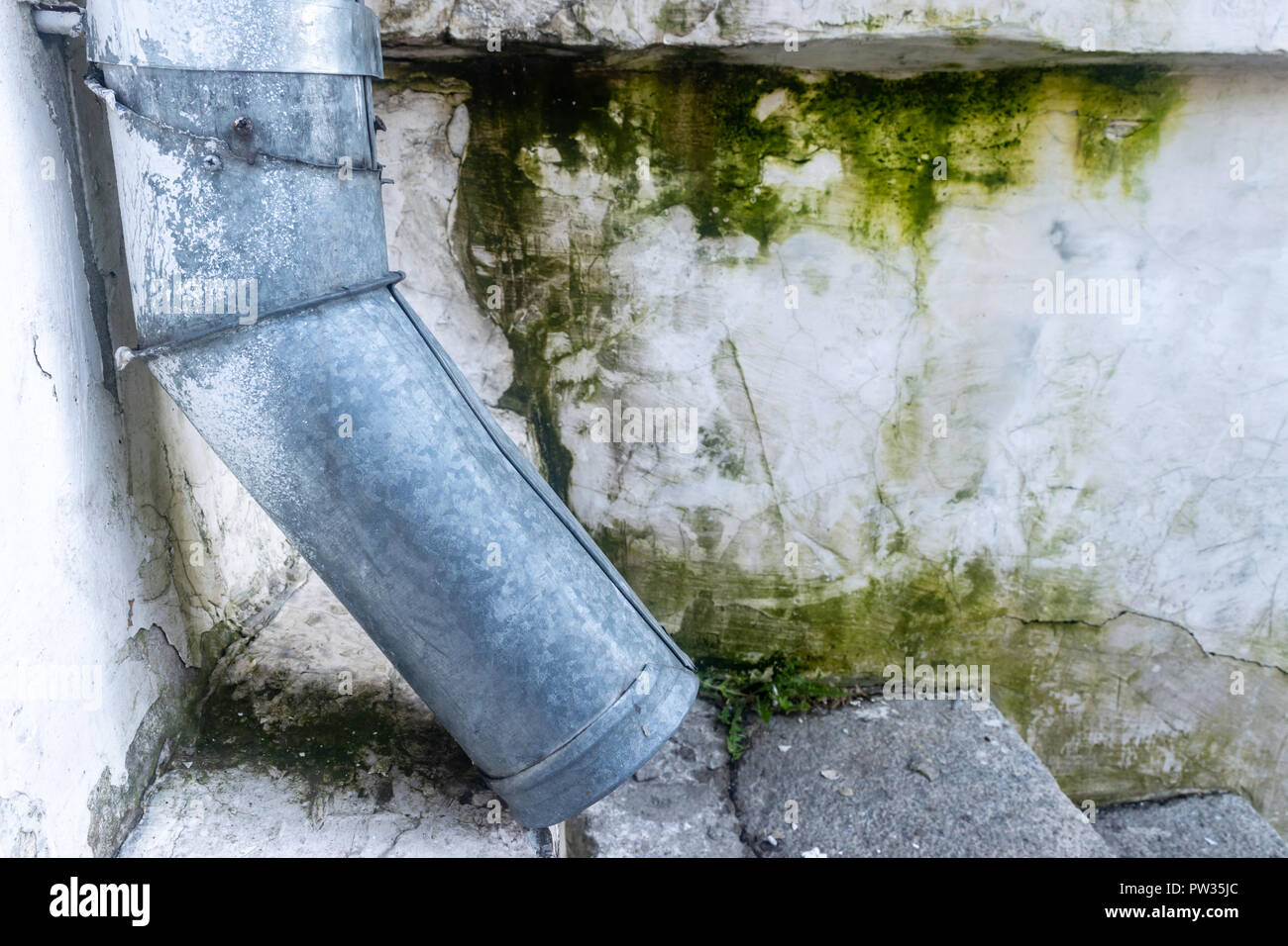 old pipe near the House Stock Photo - Alamy