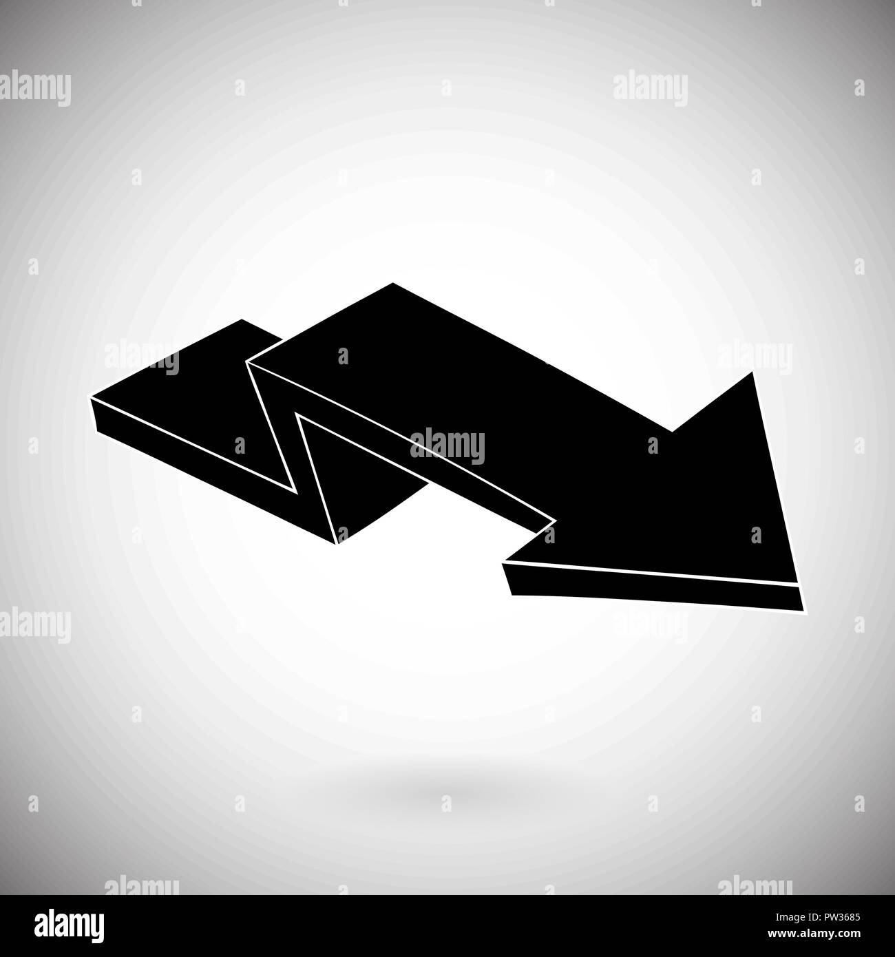 Flat arrow hi-res stock photography and images - Alamy