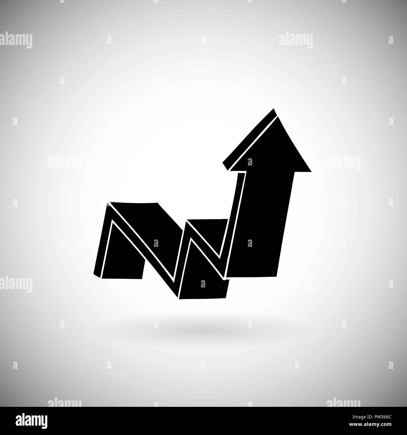 Black flat arrow. UP sign. Hand drawn sketch Stock Vector Image & Art ...