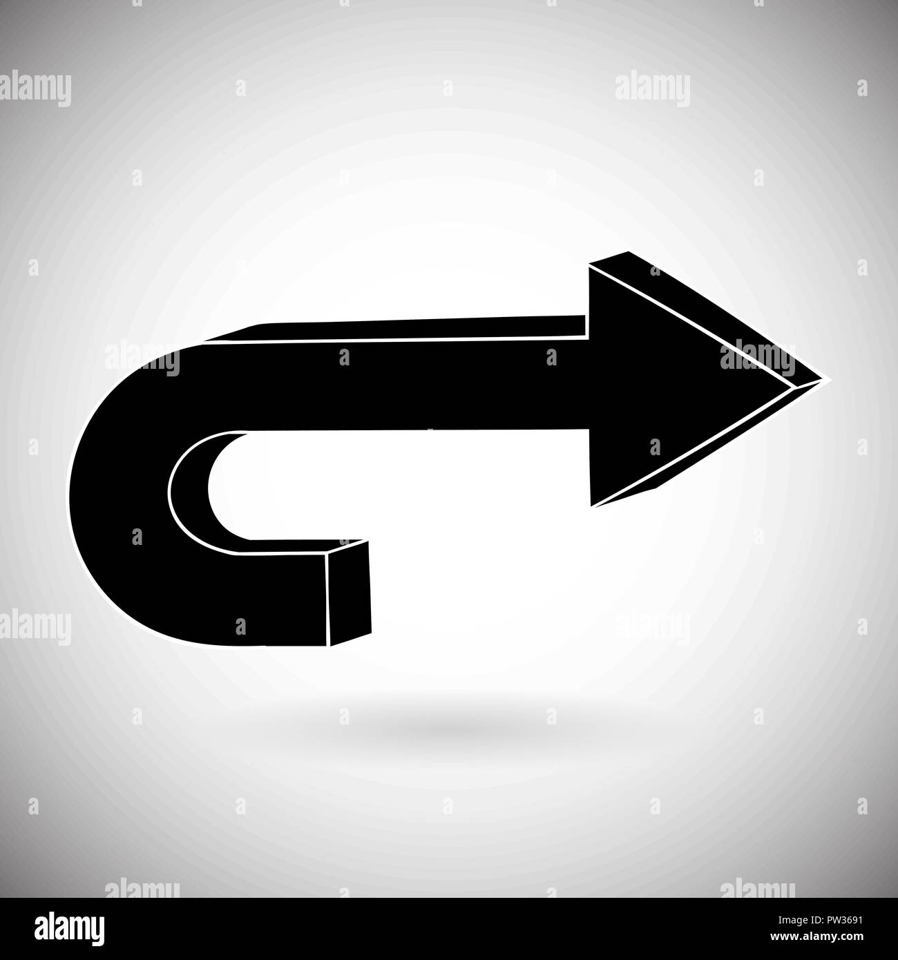 Flat arrow hi-res stock photography and images - Alamy