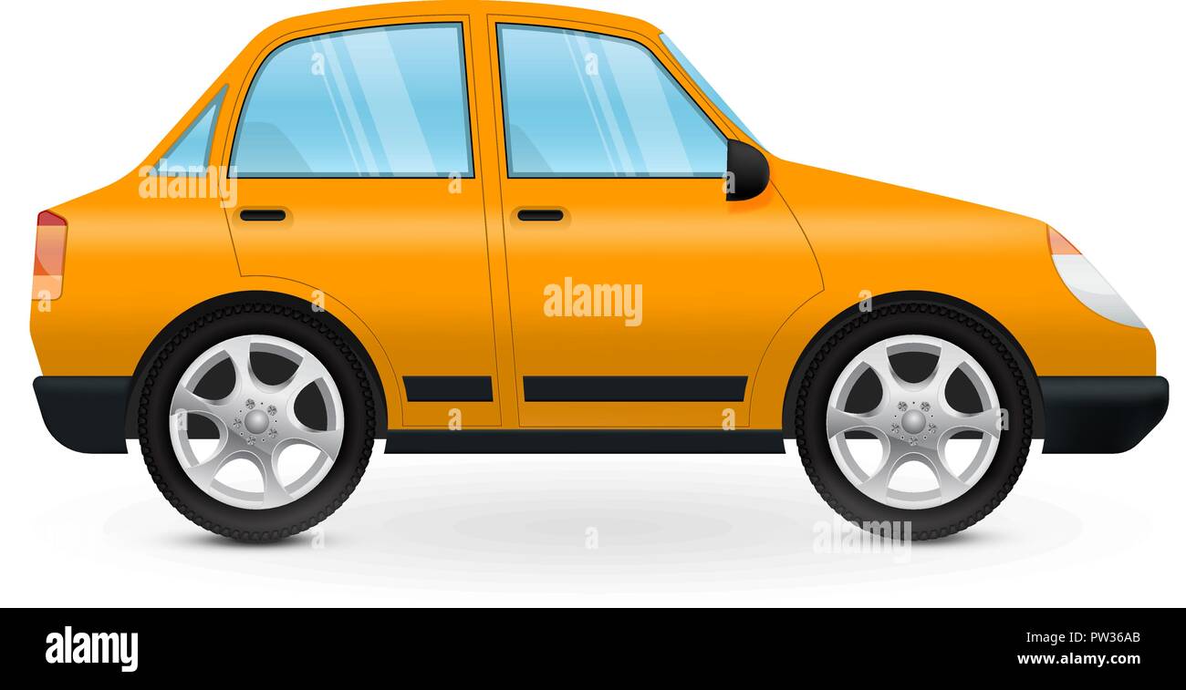 Yellow car model Stock Vector Images - Alamy
