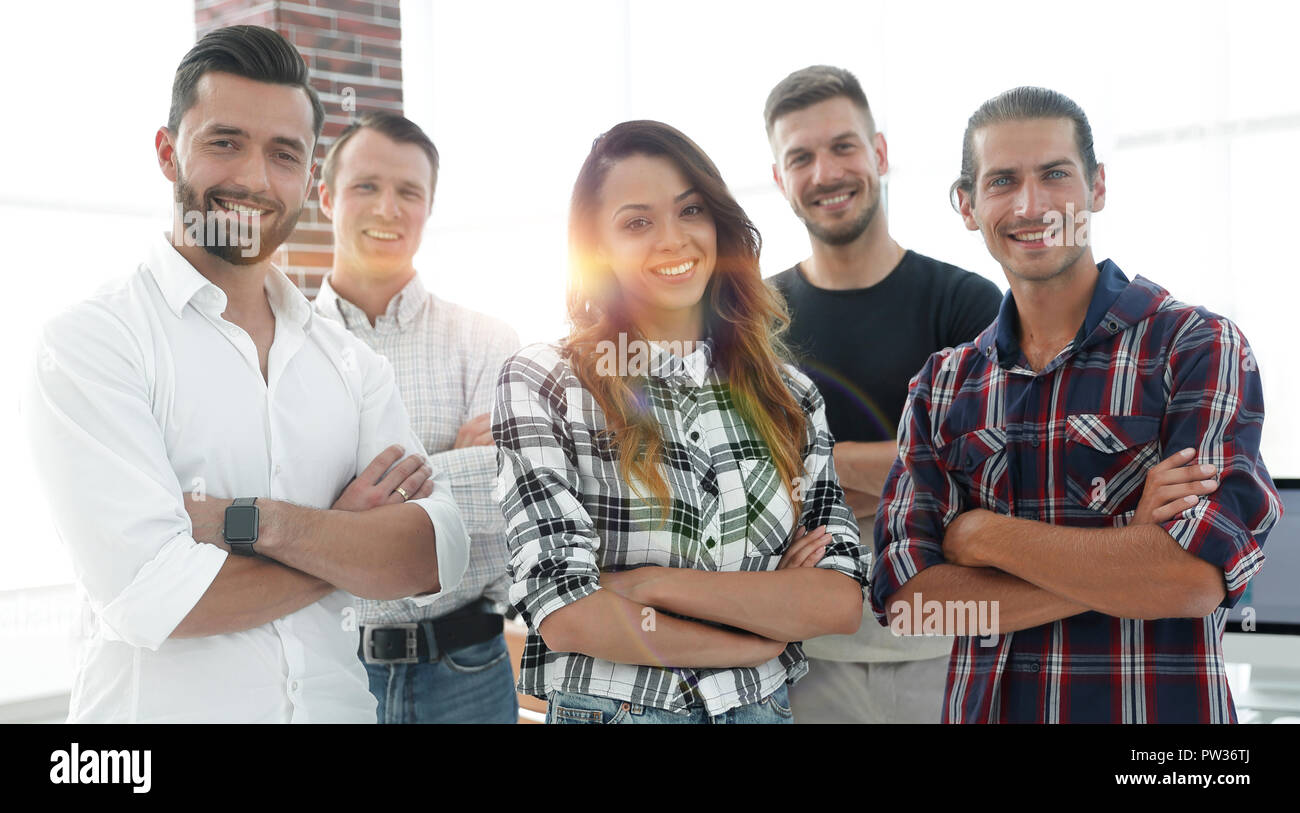 Attractive creative team looking camera hi-res stock photography and ...