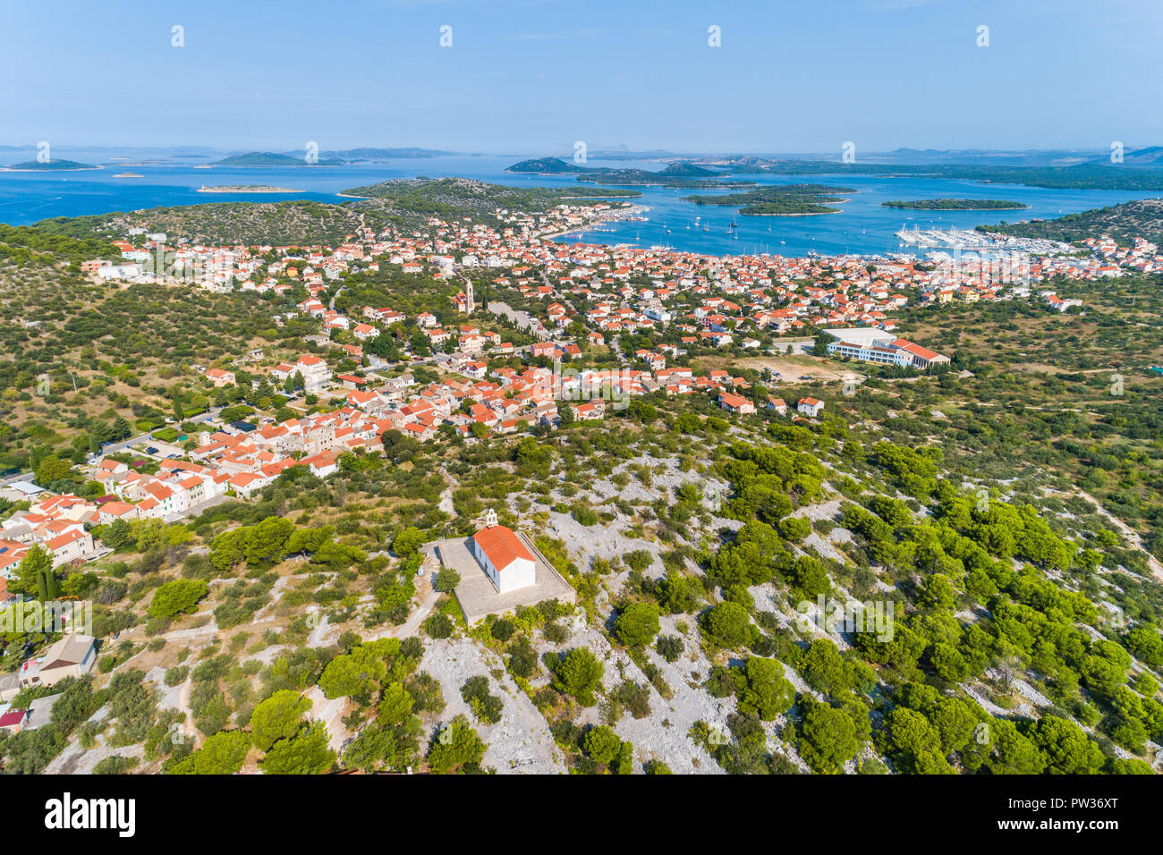 Town of Murter, island Murter, Croatia Stock Photo - Alamy