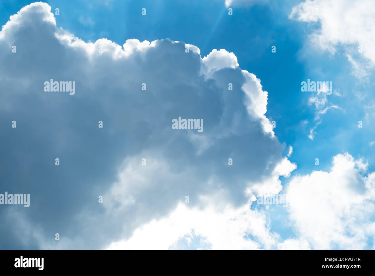 The sky on a clear day Beautiful blue Stock Photo - Alamy