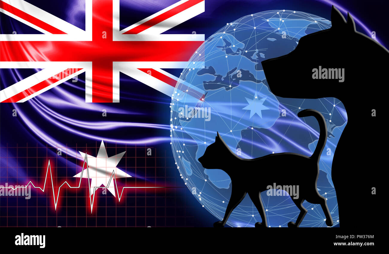 Cat australia flag hi-res stock photography and images - Alamy