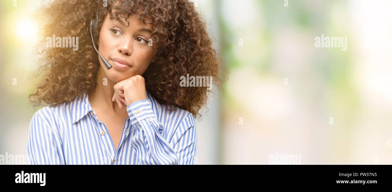 Confused call center agent looking hi-res stock photography and images ...