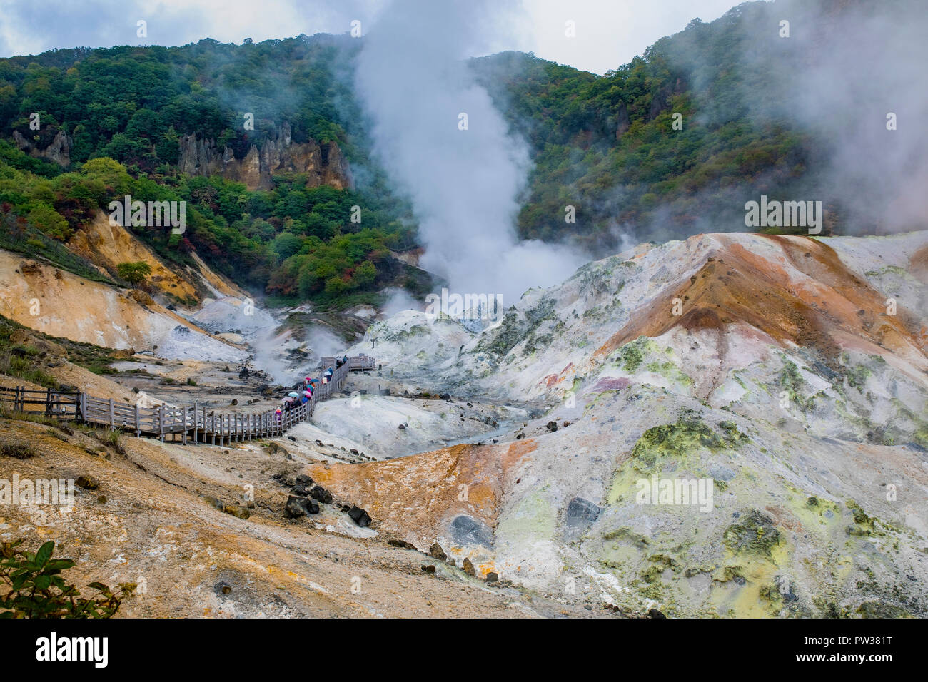 jigokudani hot spring valley in sapporo hokkaido one of most popular ...