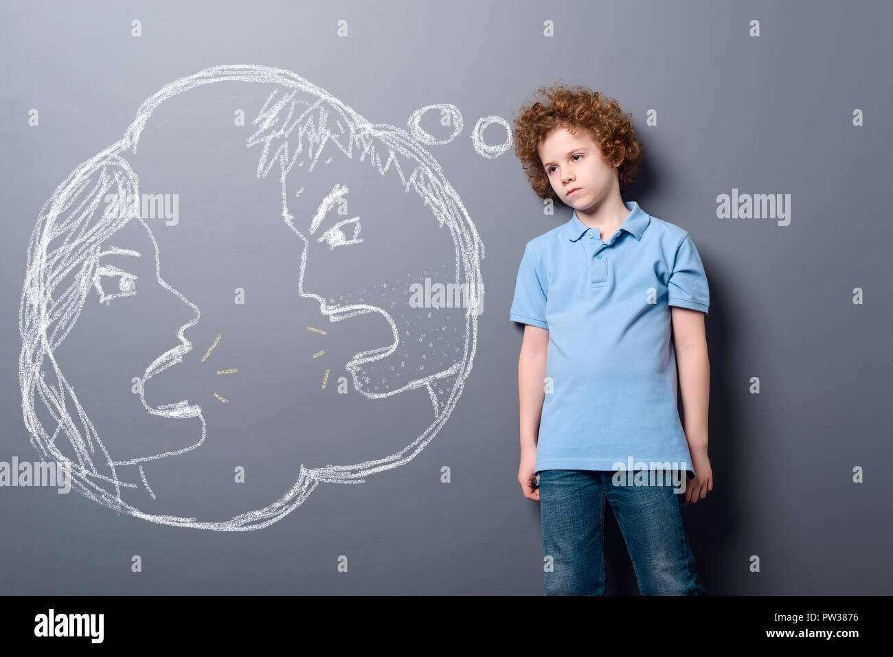 Divorce child drawing hi-res stock photography and images - Alamy