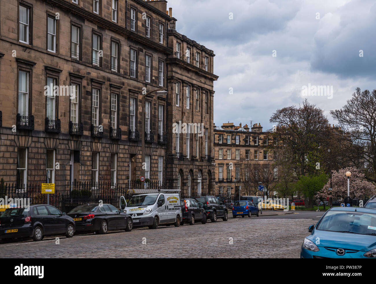 Randolph Crescent, Edinburgh, New Town, Scotland, United Kingdom Stock ...