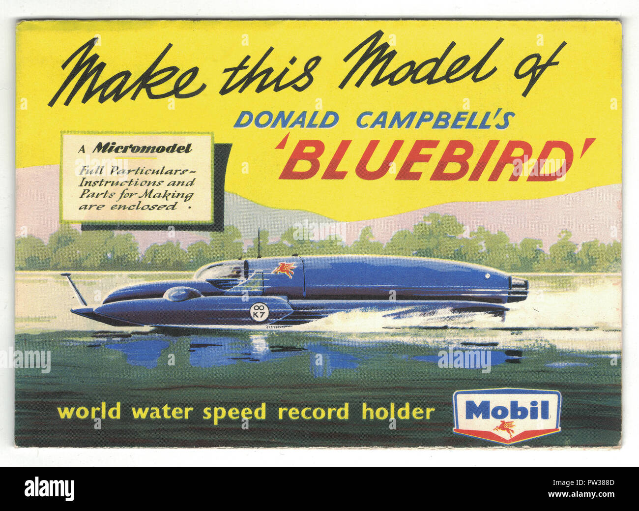 Donald Campbell's Bluebird car, make your own model Bluebird, circa ...
