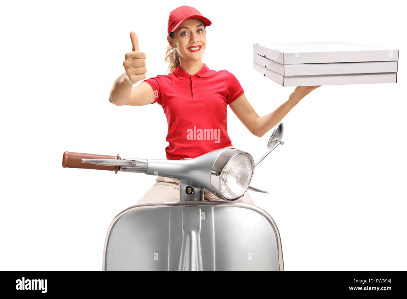 Pizza Delivery Woman