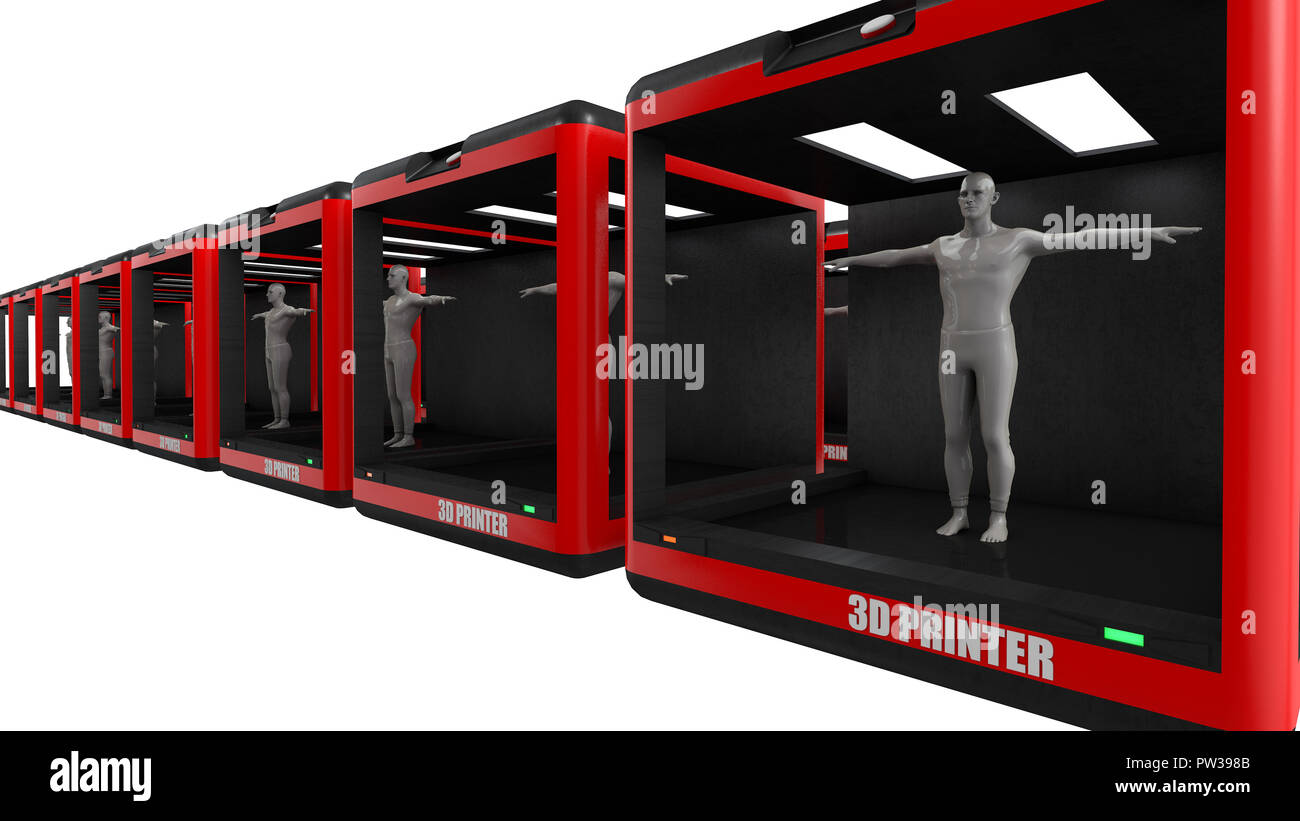 3d render dimensional printer hi-res stock photography and images - Alamy