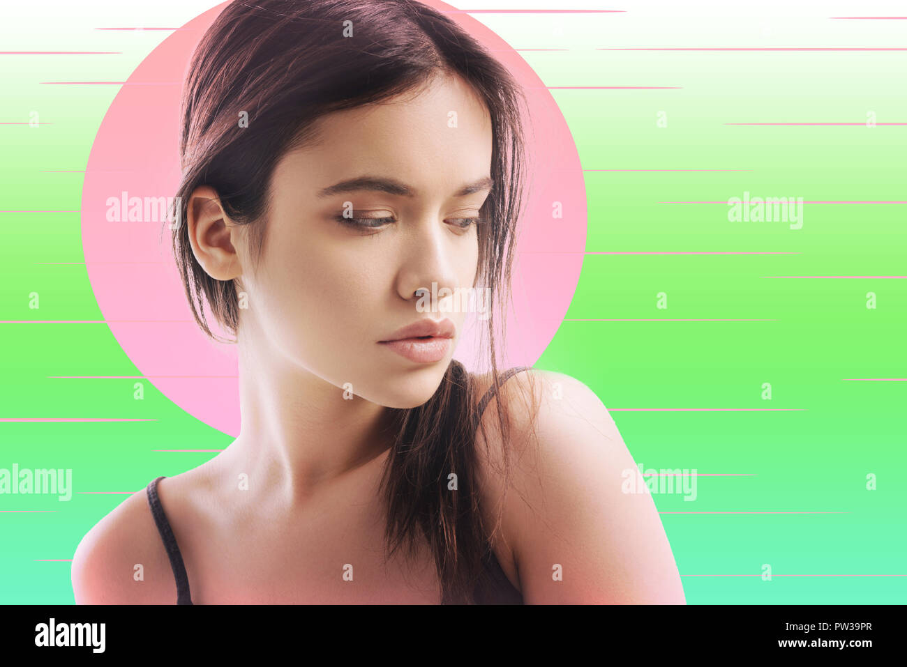 Sad upset woman thinking Stock Photo - Alamy