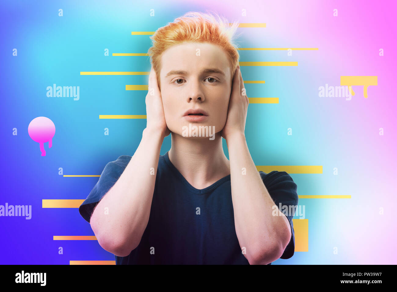 Touching ears hi-res stock photography and images - Alamy