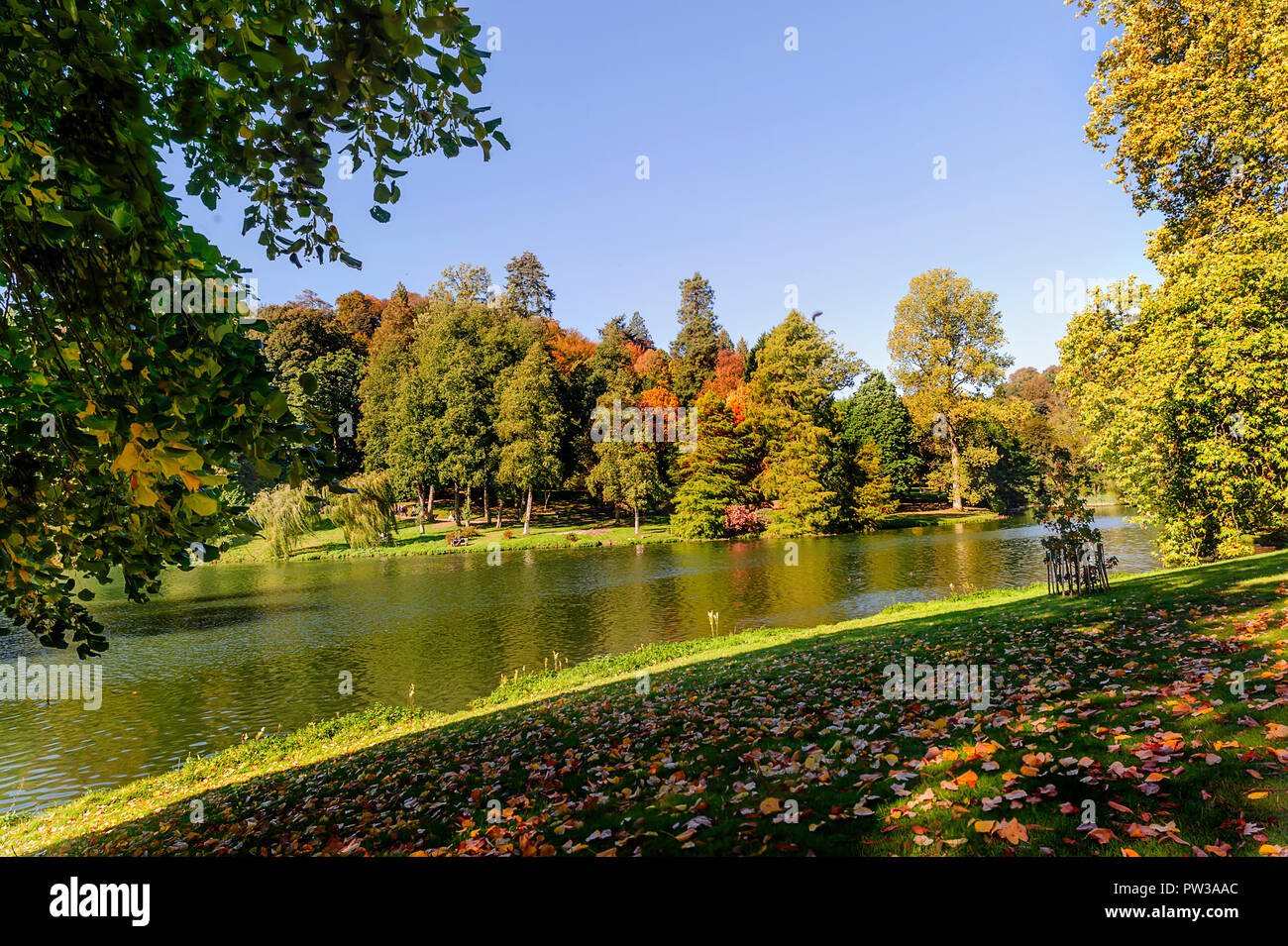 Autumn in the park, vibrant colour, beautiful wiev Stock Photo - Alamy