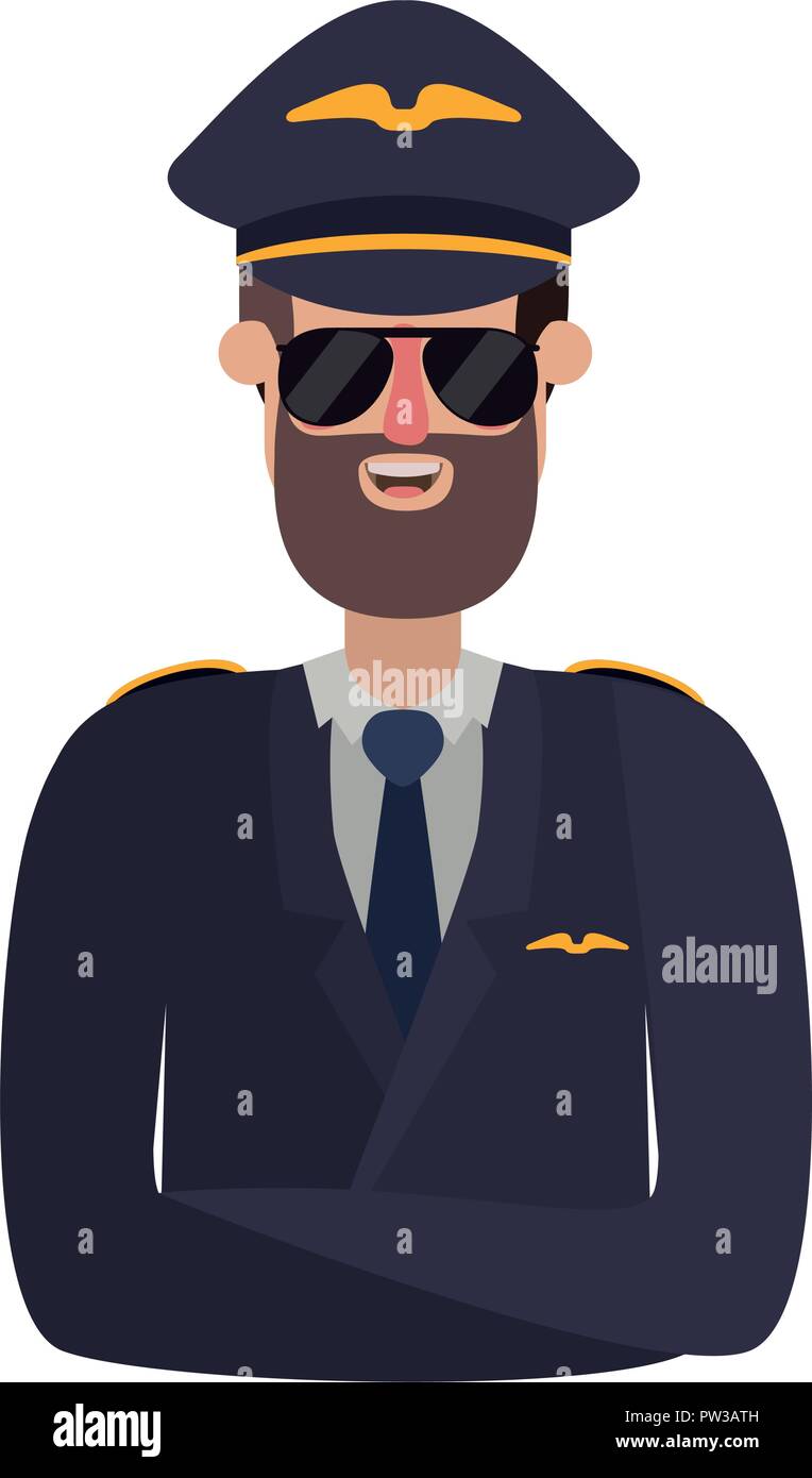Aircraft copilot Stock Vector Images - Alamy