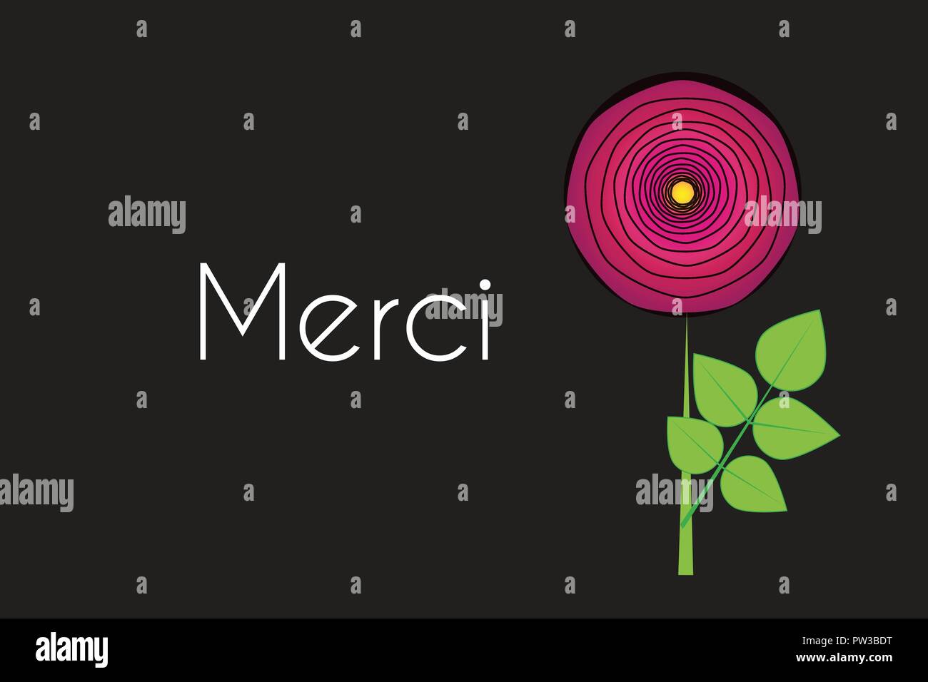 Merci flower hi-res stock photography and images - Alamy