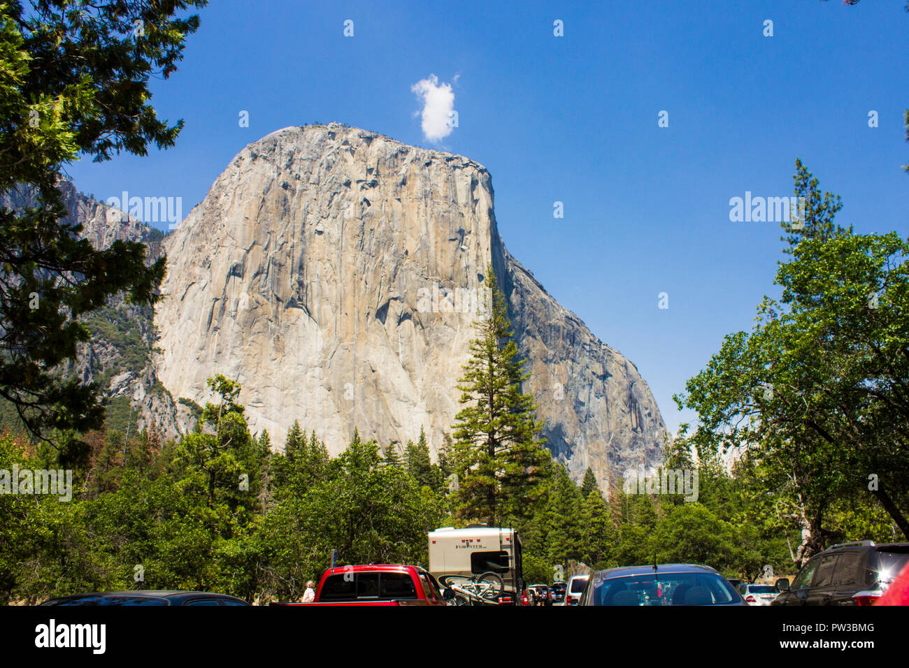 Views of El Capitan from Yosemite Valley. Yosemite National Park ...