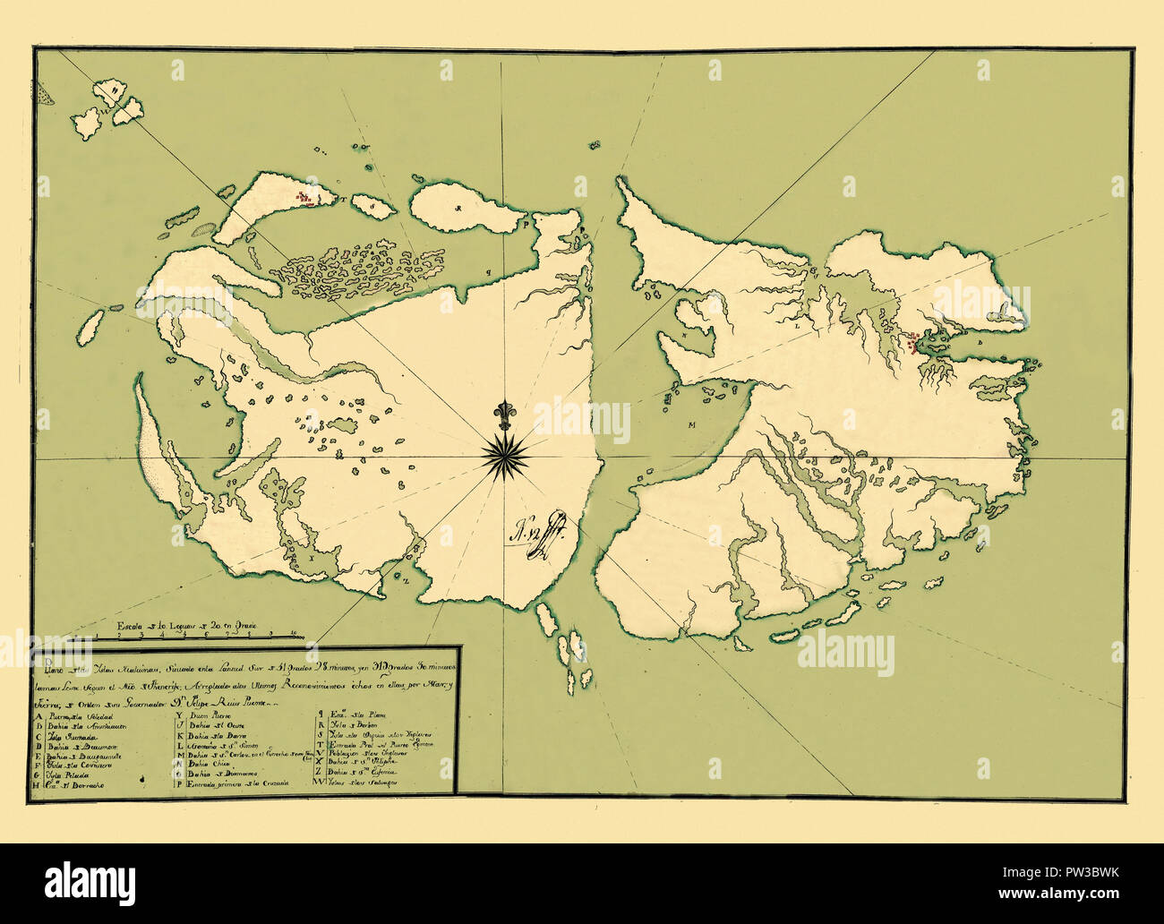 Falkland islands map hi-res stock photography and images - Alamy