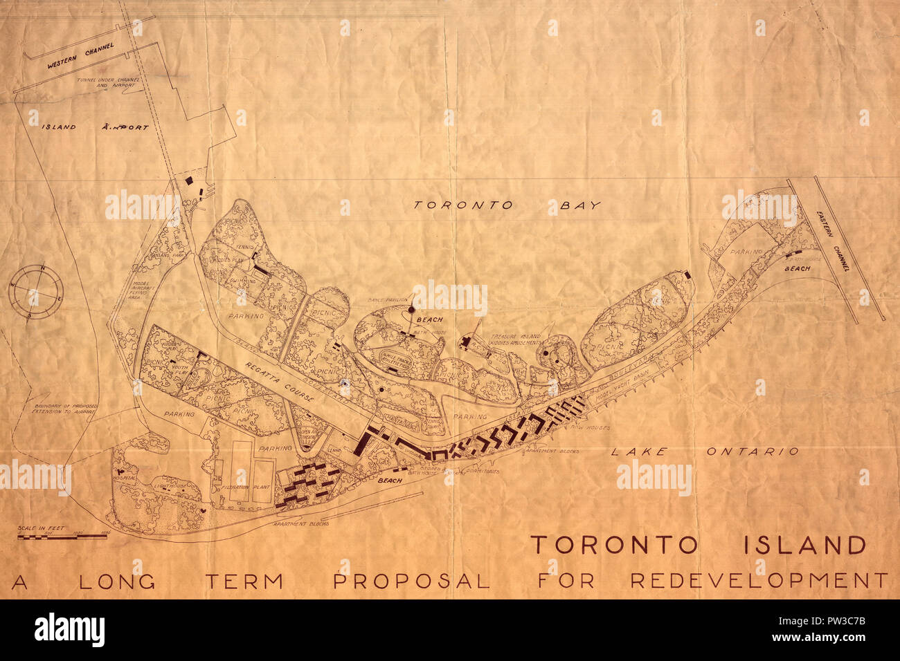 Toronto map hi-res stock photography and images - Alamy