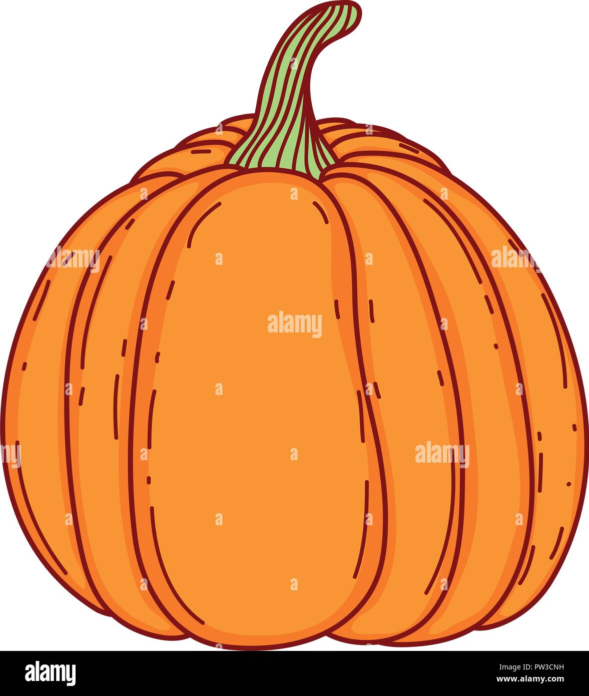 Pumpkin cartoon isolated Stock Vector Image & Art - Alamy