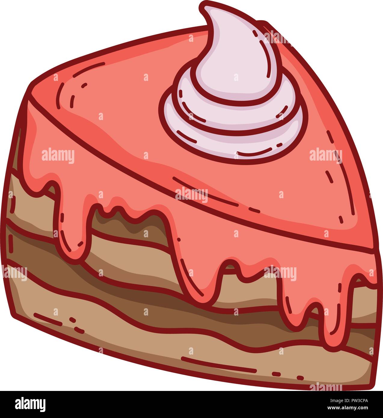 Delicious pie cartoon Stock Vector Image & Art - Alamy