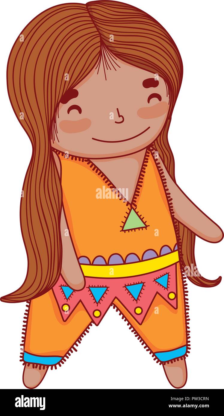 Native American Girl Cartoon