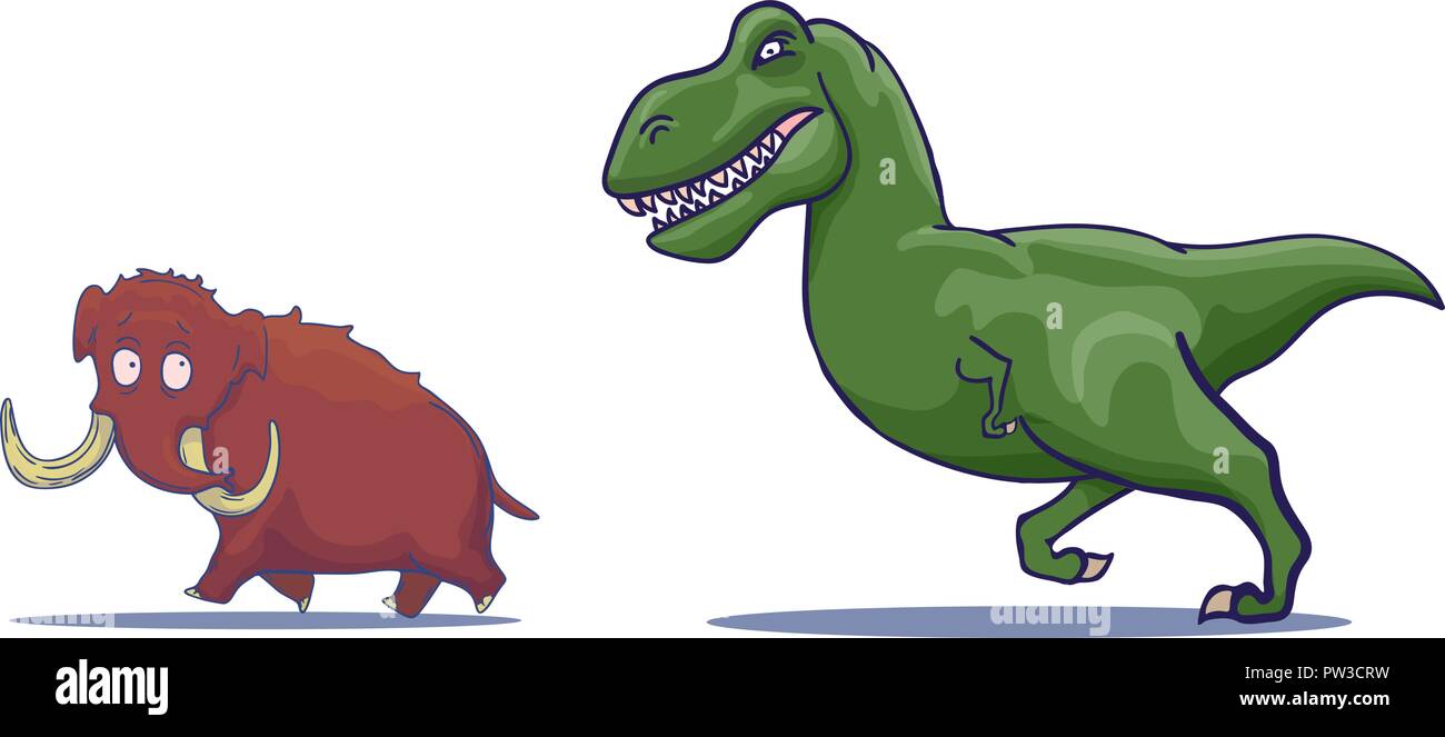 Dinosaur chasing hi-res stock photography and images - Alamy