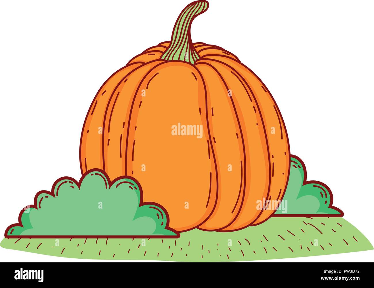 Punkin in bushes cartoon Stock Vector Image & Art - Alamy