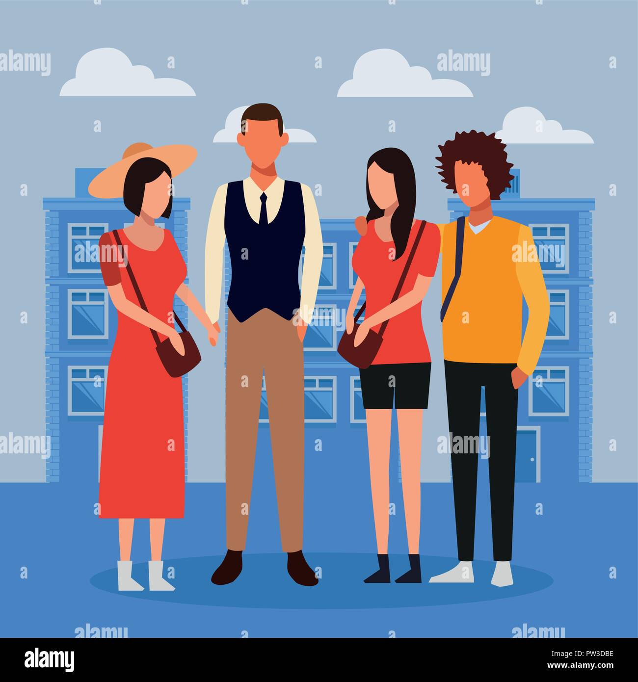 Meeting People Illustration