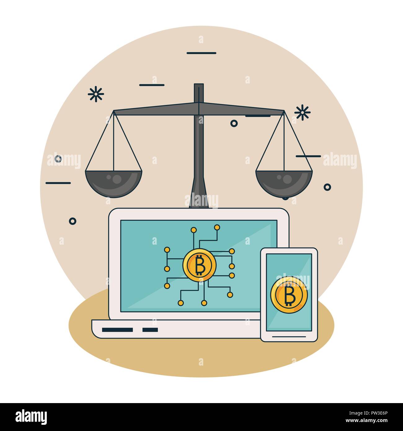 Bitcoin mining cartoons Stock Vector Image & Art - Alamy
