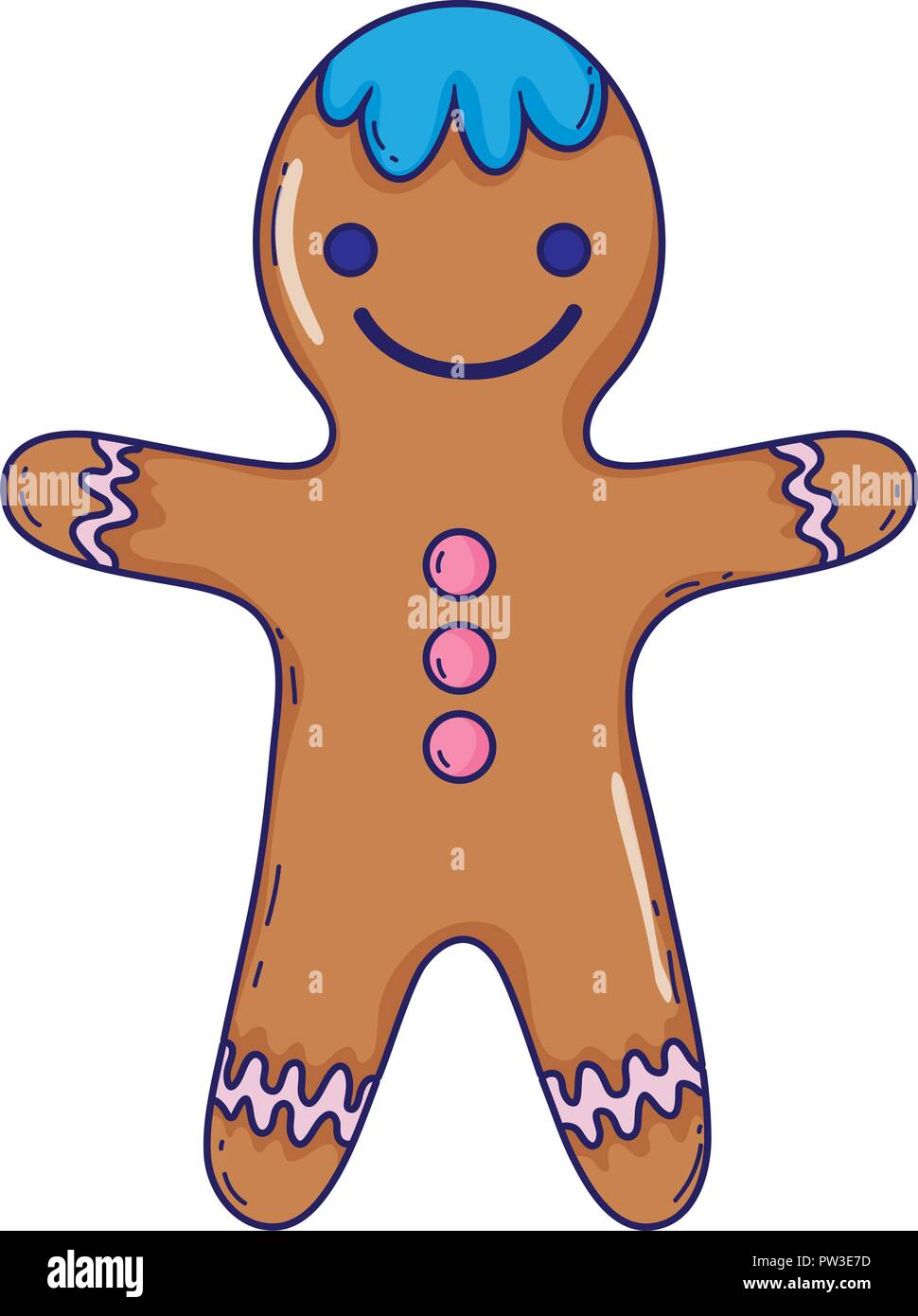 Gingerbread cookie cartoon Stock Vector Image & Art - Alamy