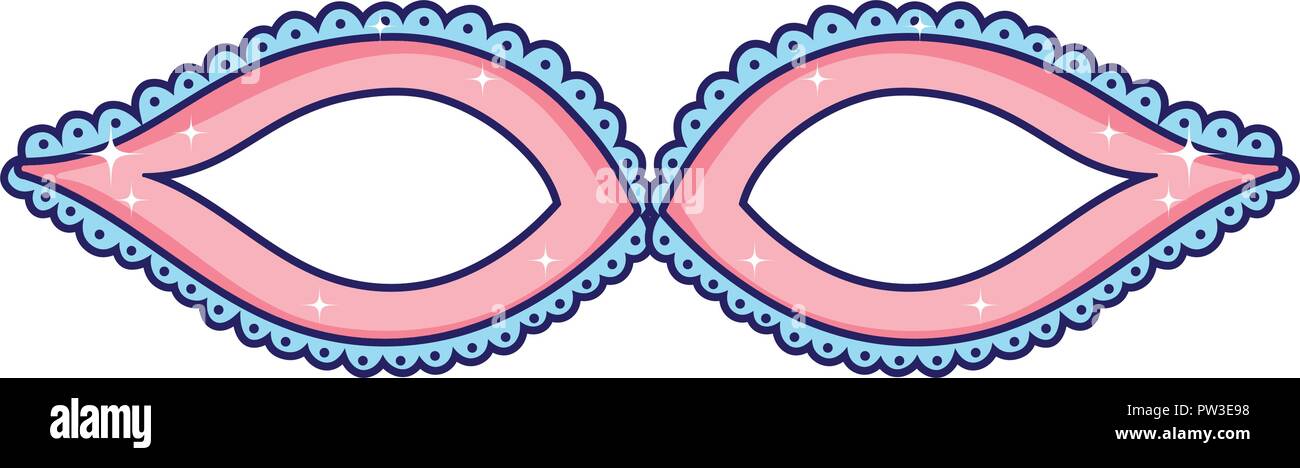 Party mask cartoon Stock Vector Image & Art - Alamy