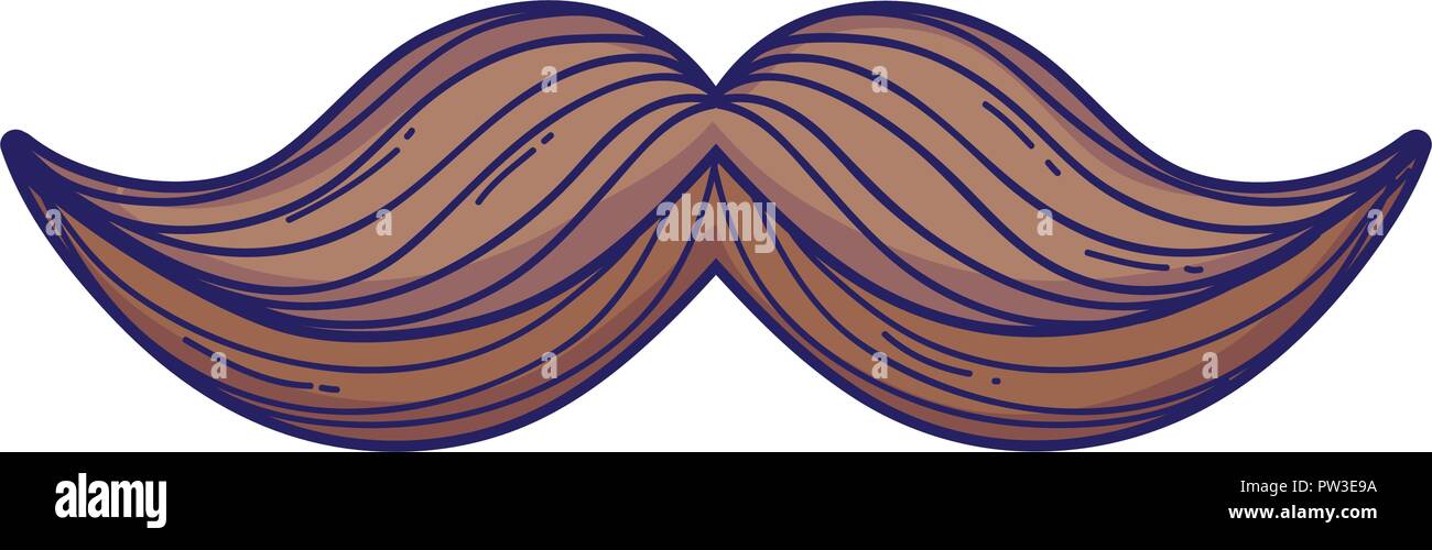 Mustache cartoon isolated Stock Vector Image & Art - Alamy
