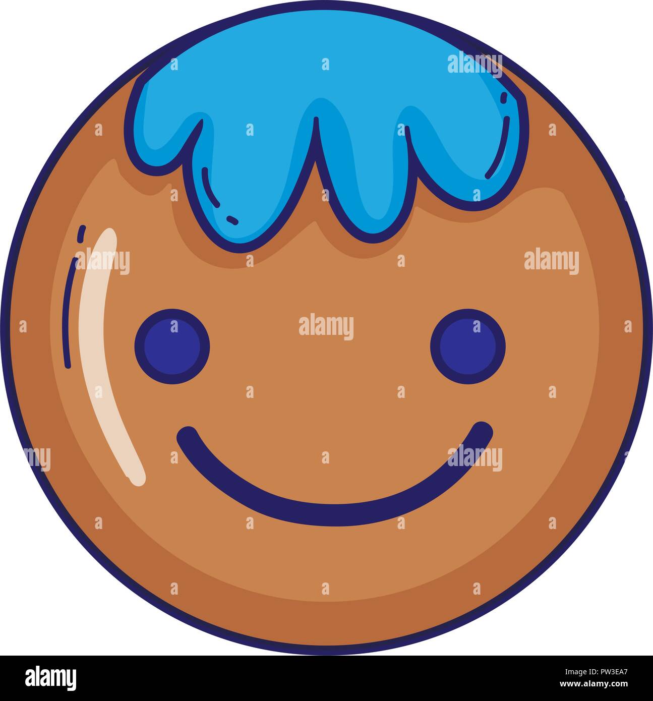 hairy smile face cartoon Stock Vector Image & Art - Alamy