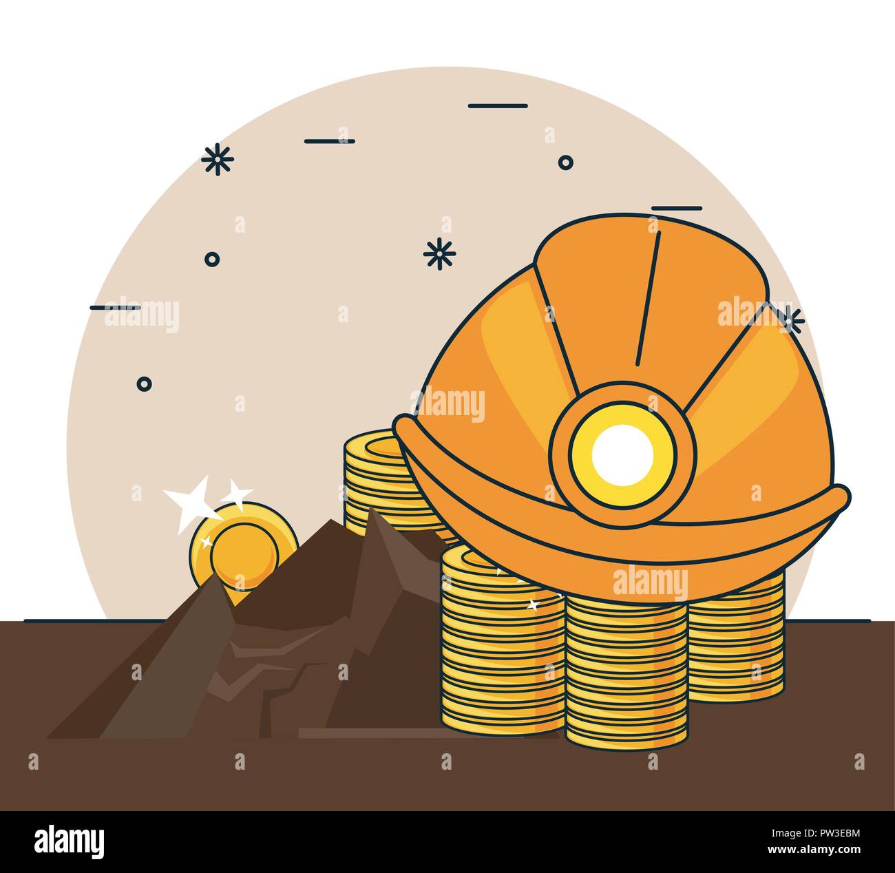 Bitcoin mining cartoons Stock Vector Image & Art - Alamy
