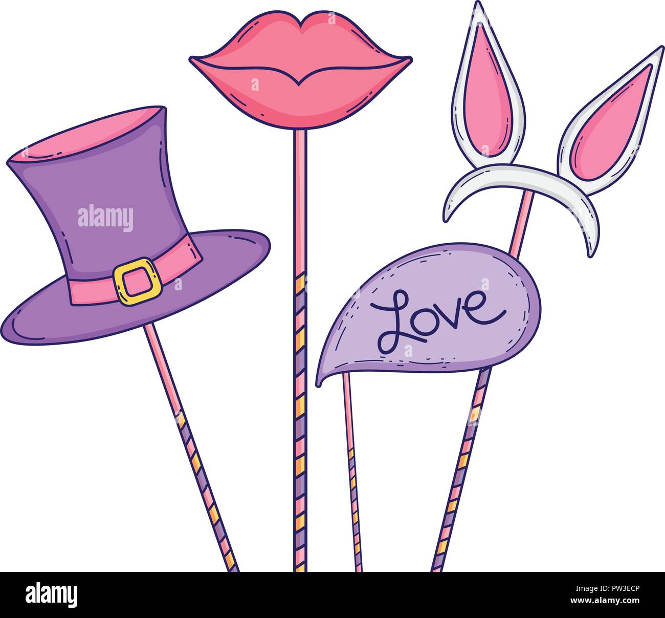 Booth props cartoons Stock Vector Image & Art - Alamy