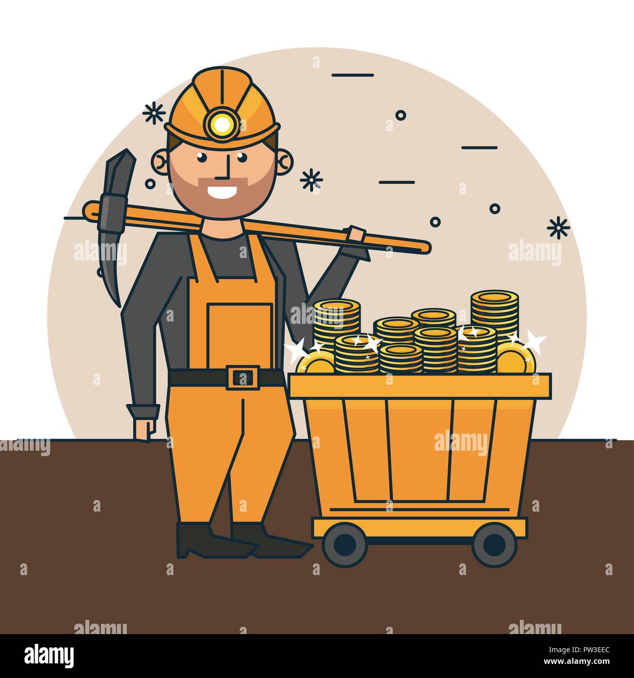 Bitcoin mining cartoons Stock Vector Image & Art - Alamy