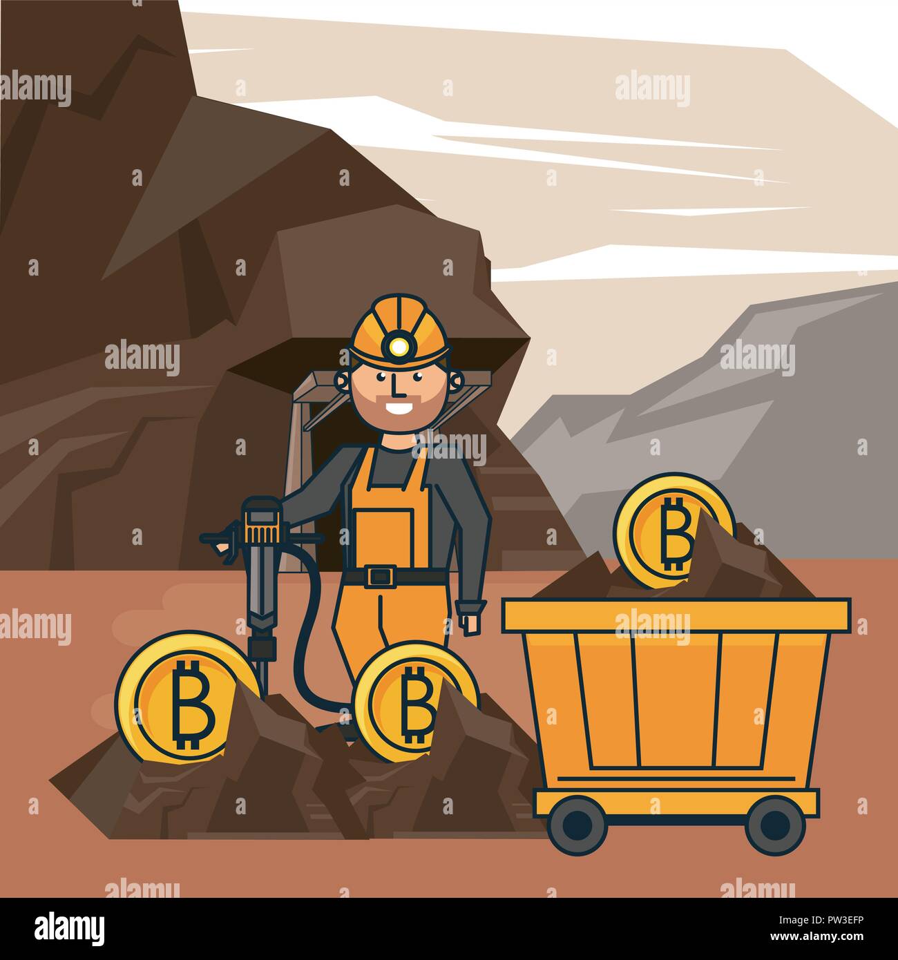 Market cave Stock Vector Images - Alamy