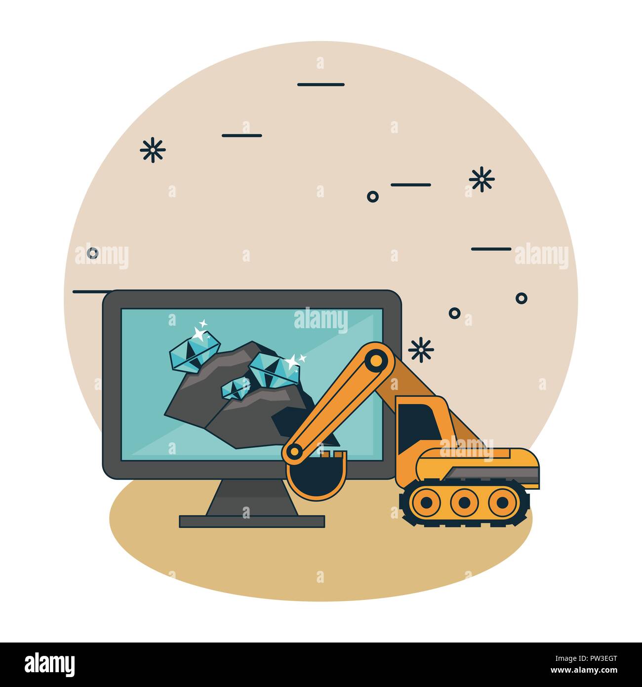 Mining cave cartoons Stock Vector Image & Art - Alamy