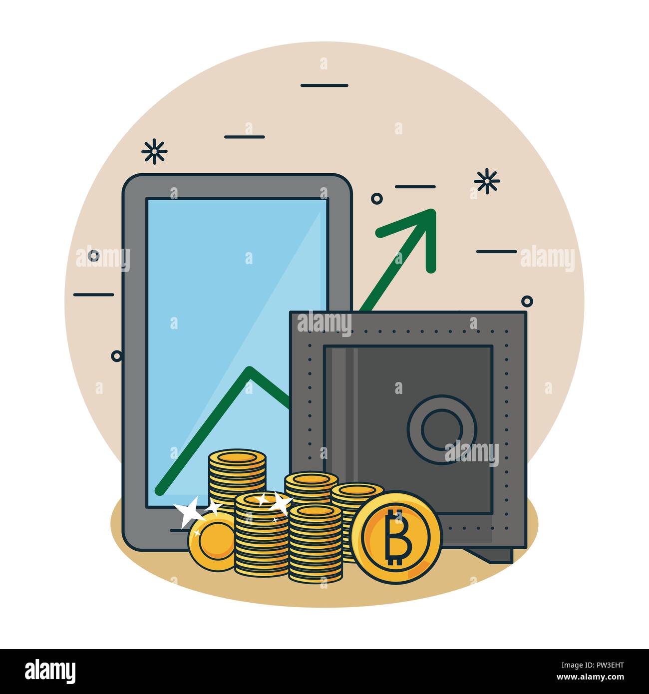Bitcoin mining cartoons Stock Vector Image & Art - Alamy