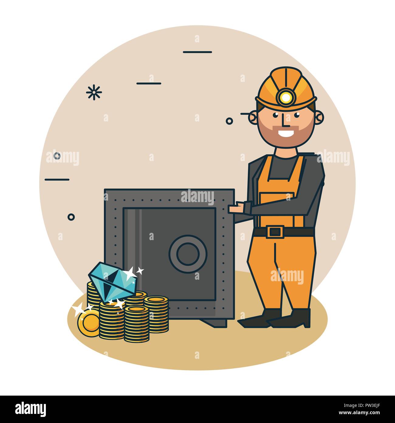 Bitcoin mining cartoons Stock Vector Image & Art - Alamy