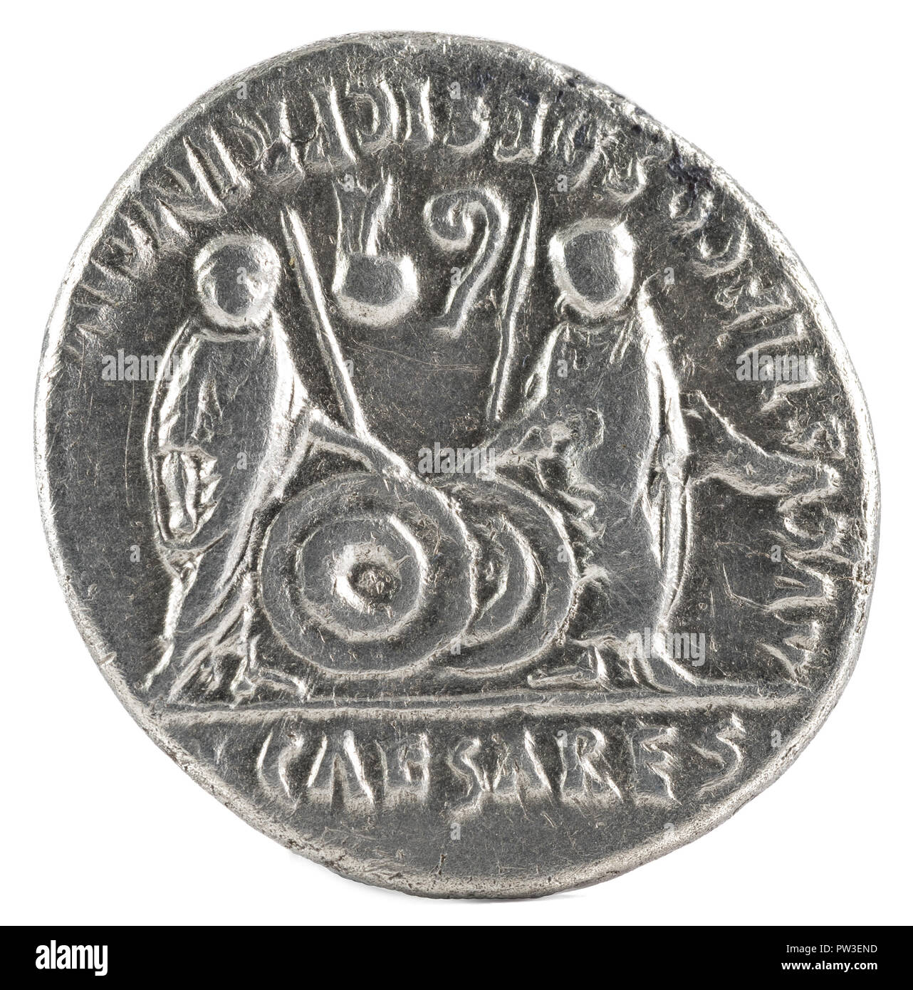 Silver coin augustus hi-res stock photography and images - Alamy